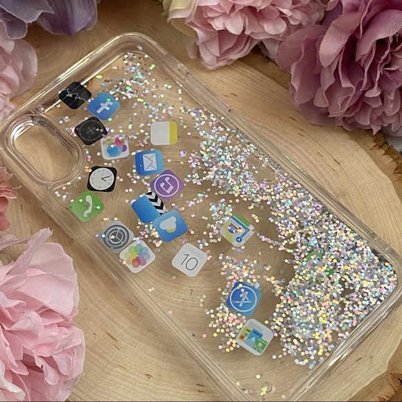 Accessories | Apple App Icon Glitter Quicksand Iphone Case | Poshmark